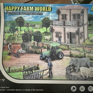 Happy Farm World | Toys | Happy Farm World Two Story Barn 87 Pcs Set ...
